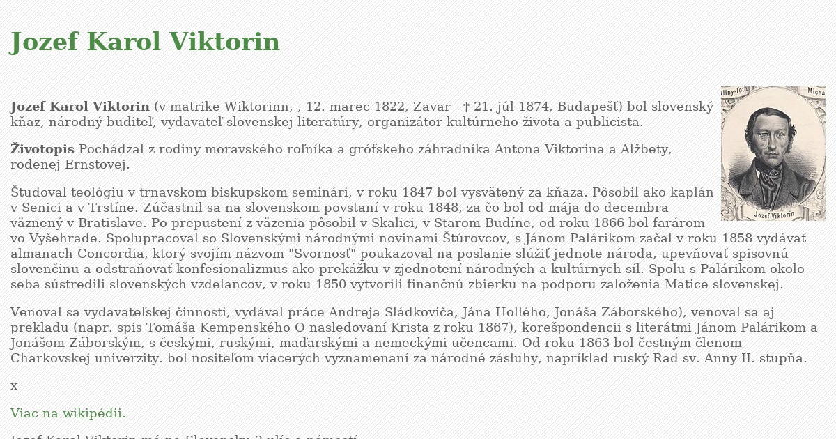 Jozef Karol Viktorin - ε epsilon